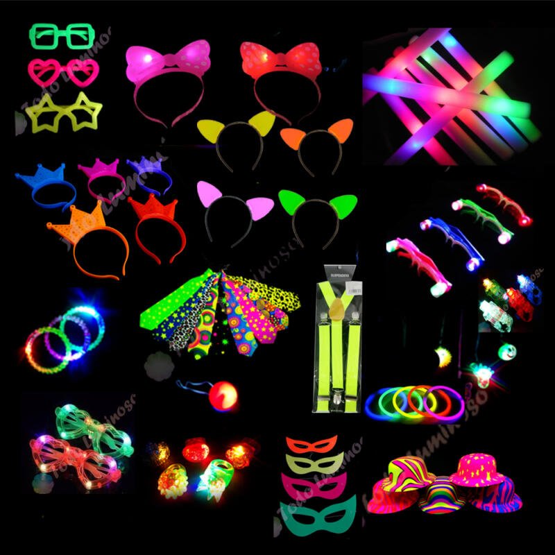 **Combo cotillon fluo/luminoso 120-160 personas - Todo Luminoso